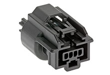 Mini50 Sealed Receptacle, Single Row, without CPA, 10 Circuits, Polarization Option B, Light Gray