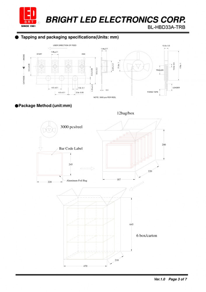 BL-HBD33A-TRB datasheet page 3