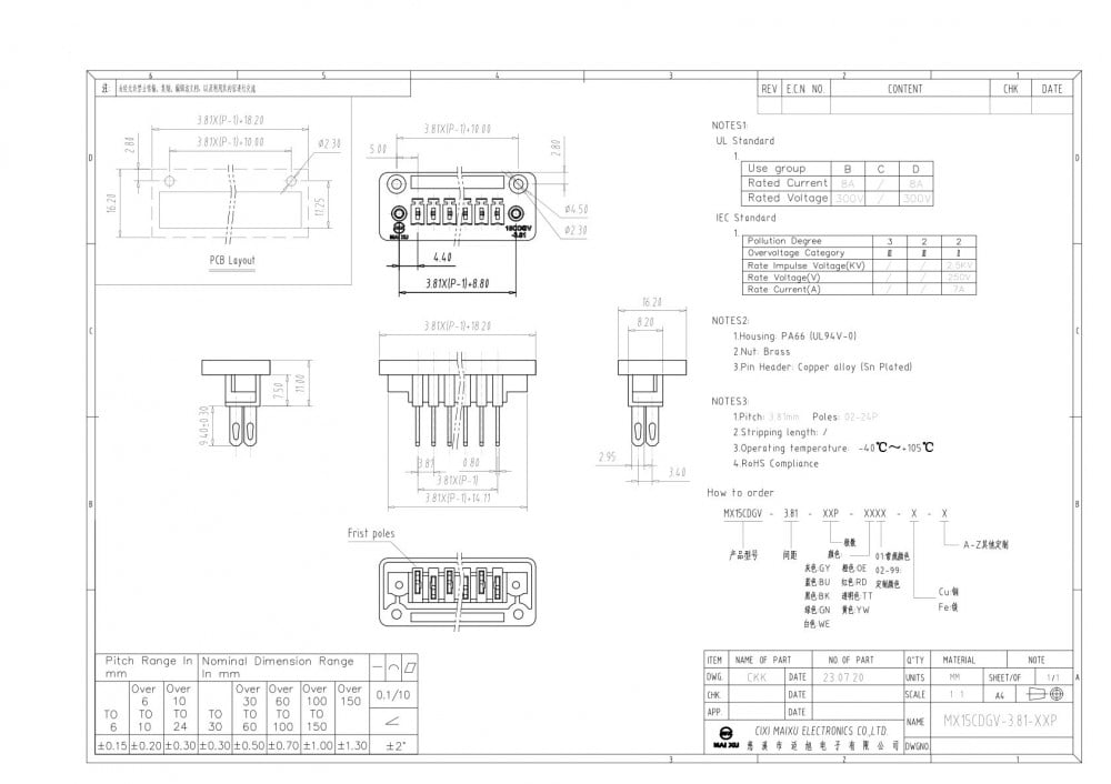 MX15CDGV-3.81-09P-GN01-Cu-A technical drawing