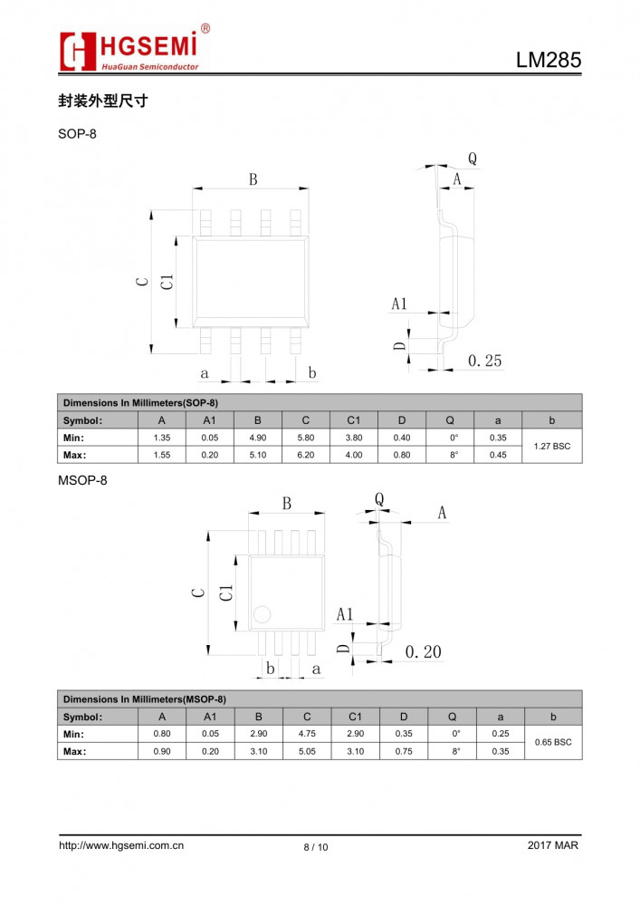 HGSEMI LM285 datasheet page 8