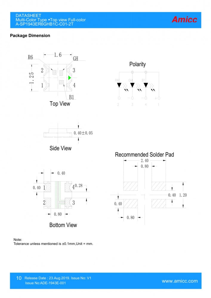 A-SP1943ER6GHB1C-C01-2T datasheet page 10