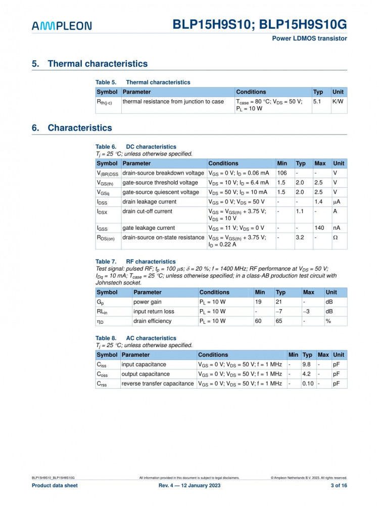 BLP15H9S10XY datasheet page 3
