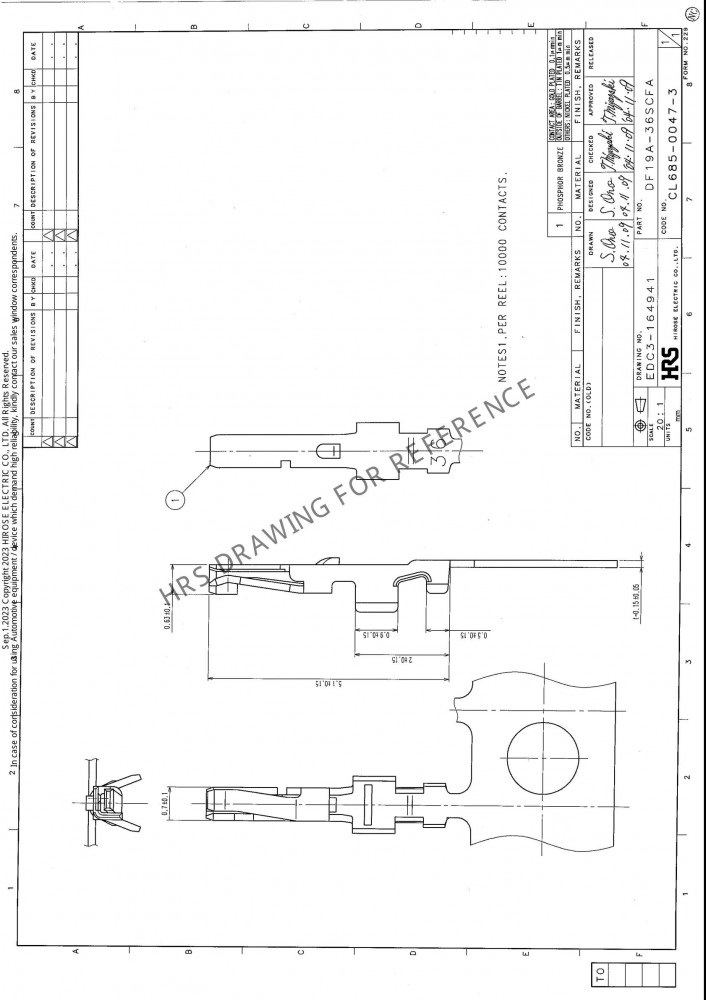 DF19A-36SCFA technical document preview