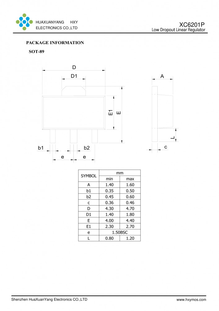 XC6201P series datasheet page 6