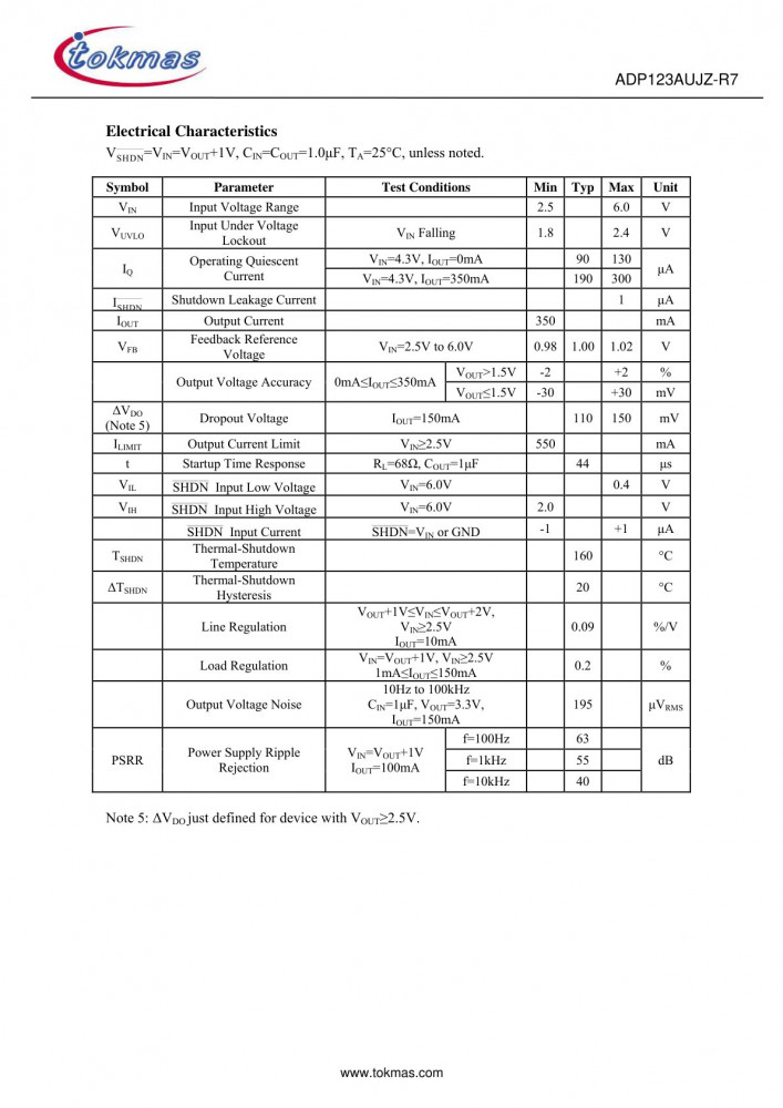 ADP123AUJZ-R7 datasheet page 7