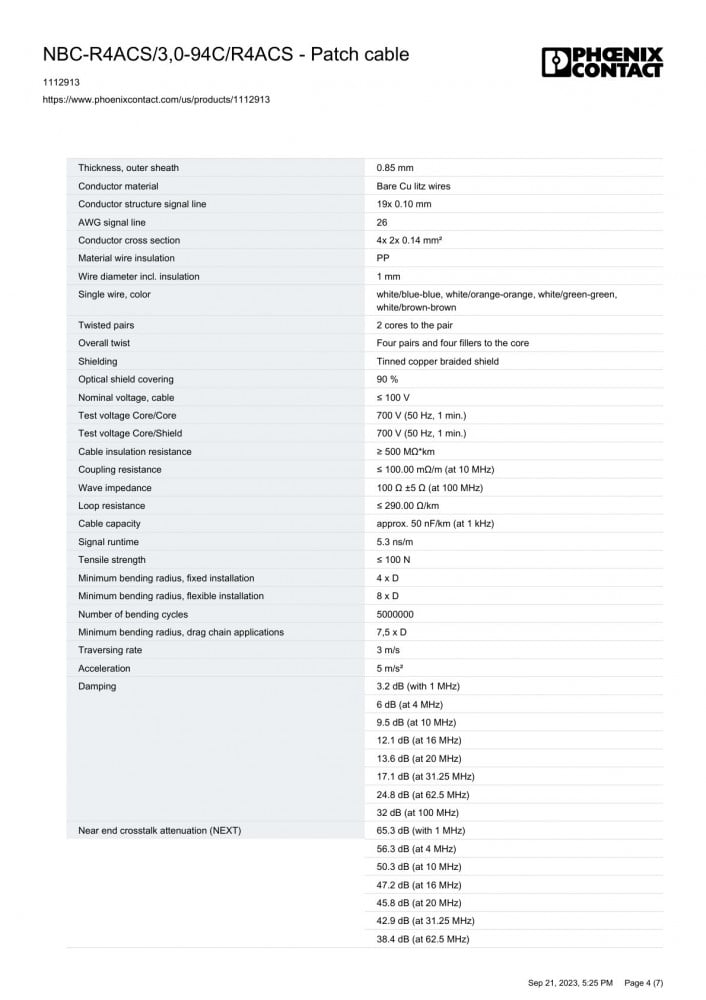 Phoenix Contact 1112913 technical document page 4