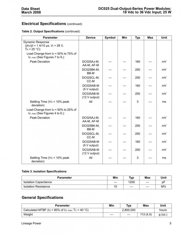 ABB DC025CL-M datasheet page 5