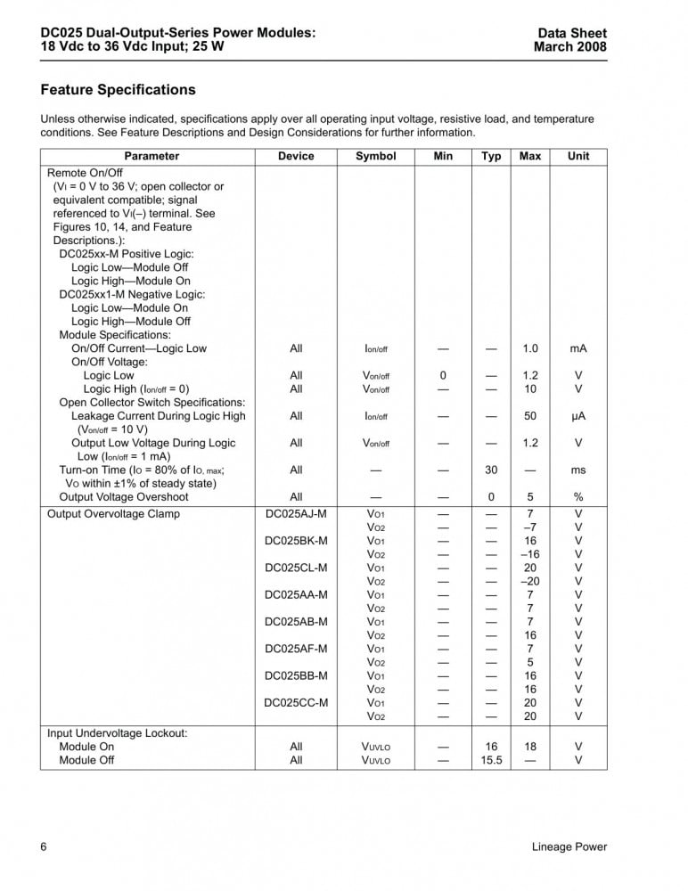 ABB DC025CL-M datasheet page 6
