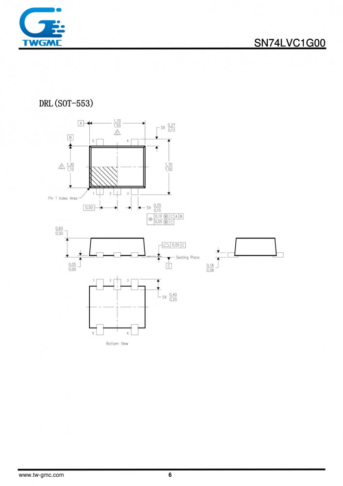 SN74LVC1G00DCKR technical document page 6