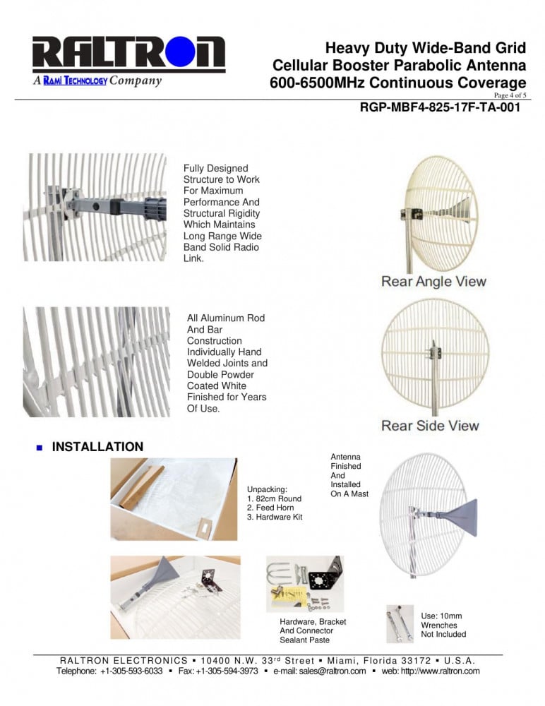 RGP-MBF4-825-17F-TA-001 datasheet page 4