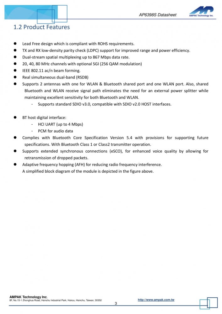 AP6398S datasheet page 6