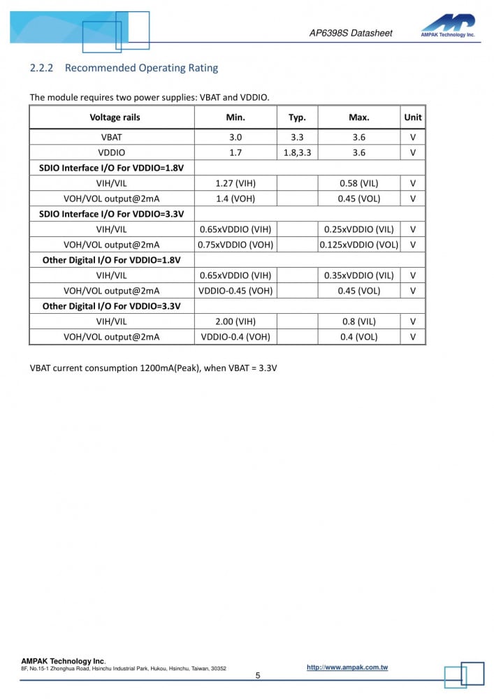 AP6398S datasheet page 8