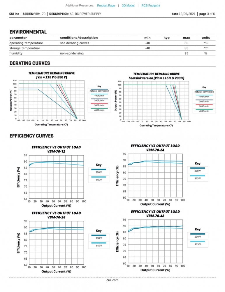 VBM-70-12-H datasheet page 3