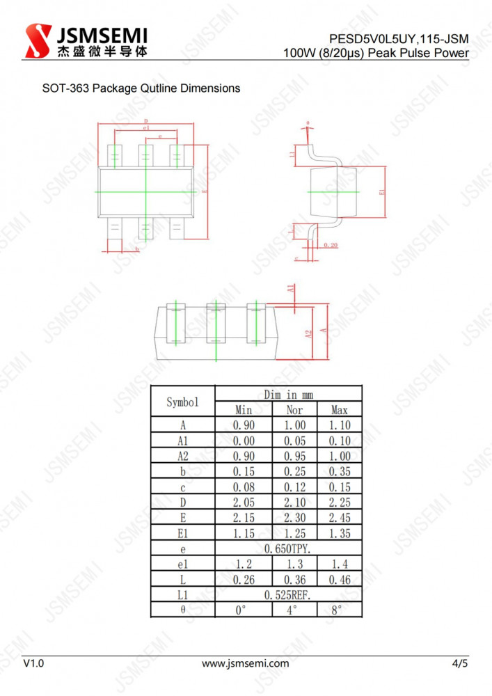 PESD5V0L5UY,115-JSM datasheet page 4