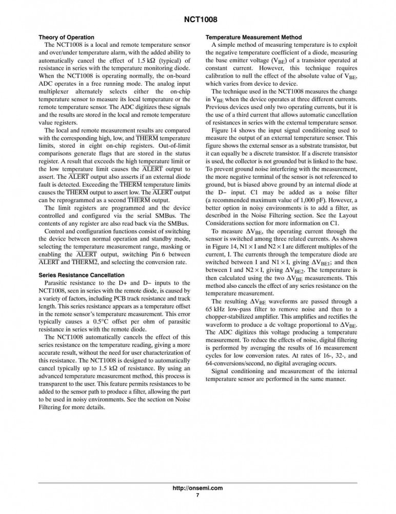 NCT1008 datasheet preview page 7
