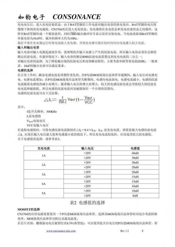CN3704 datasheet page 8
