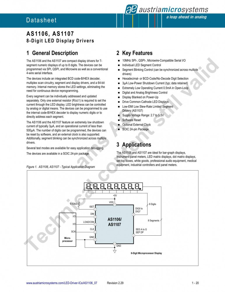 AS1106WE-T datasheet page 2