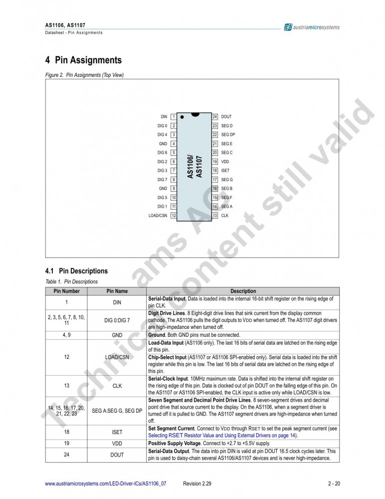 AS1106WE-T datasheet page 3
