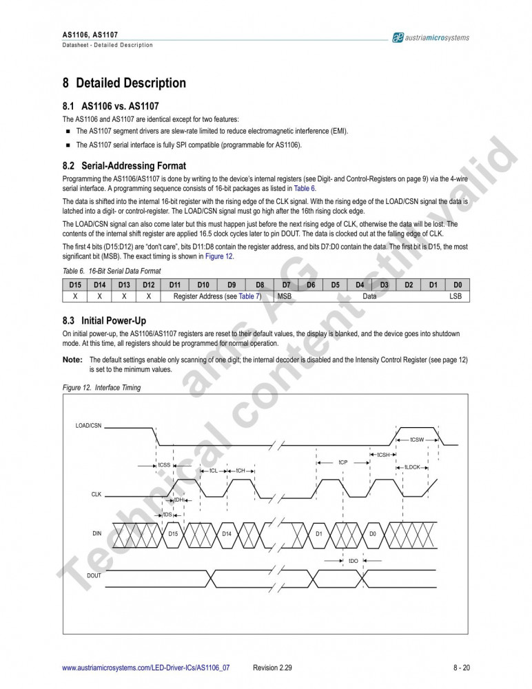 AS1106WE-T datasheet page 9