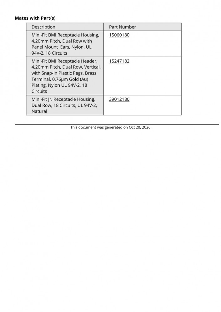 MOLEX Mini-Fit Plus HCS specification page 4