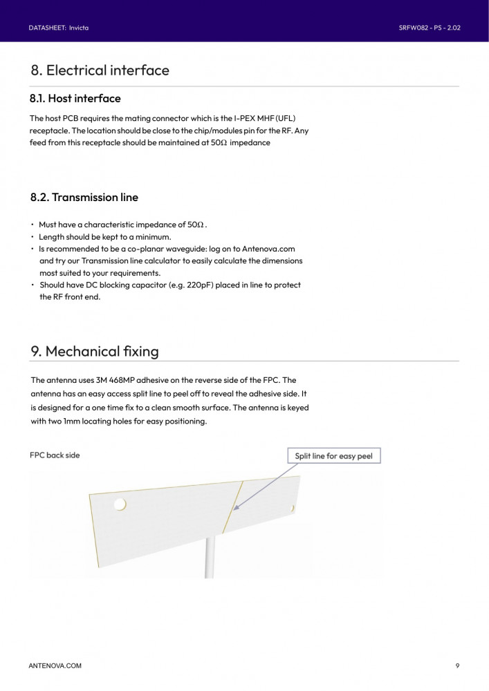 Invicta datasheet page 9