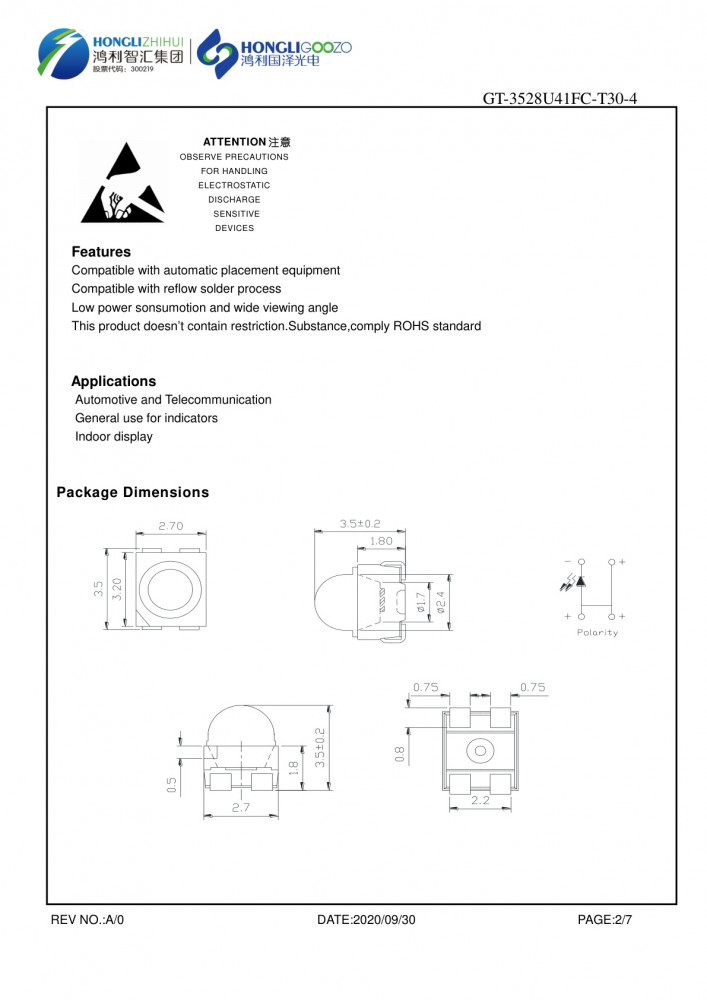 GT-3528U41FC-T30-4 datasheet page 2