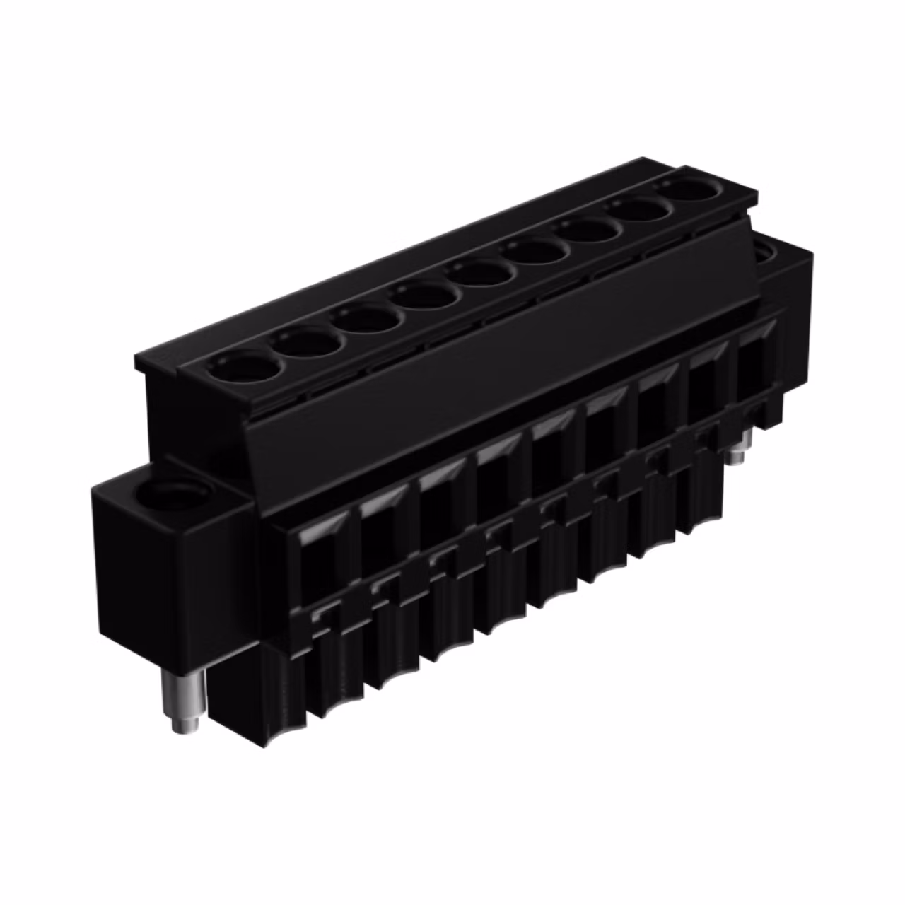 3.81mm Pitch Eurostyle Vertical Plug, with Retention Screws, Rear Wire Entry, 9 Circuits for sale