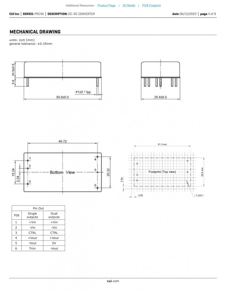 PRC40 datasheet page 4