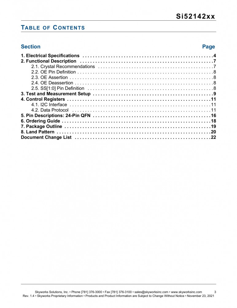 SI52142-A01AGM datasheet page 3