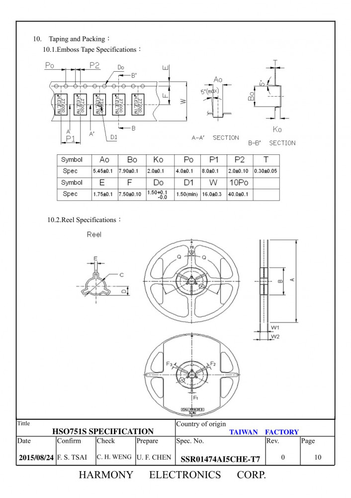 SSR01474AI5CHE-T7 specification page 10
