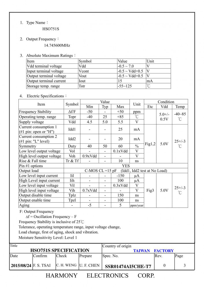 SSR01474AI5CHE-T7 specification page 3