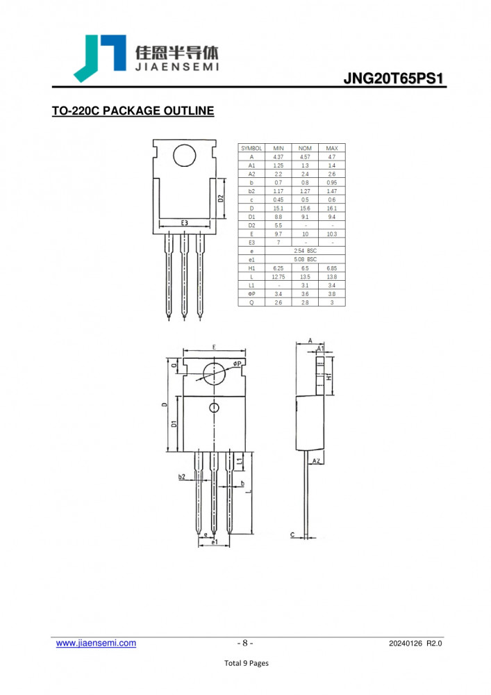JNG20T65PS1 datasheet page 8
