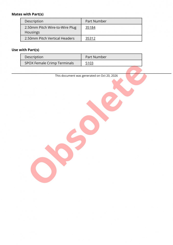 MOLEX 351550910 technical document preview, page 3