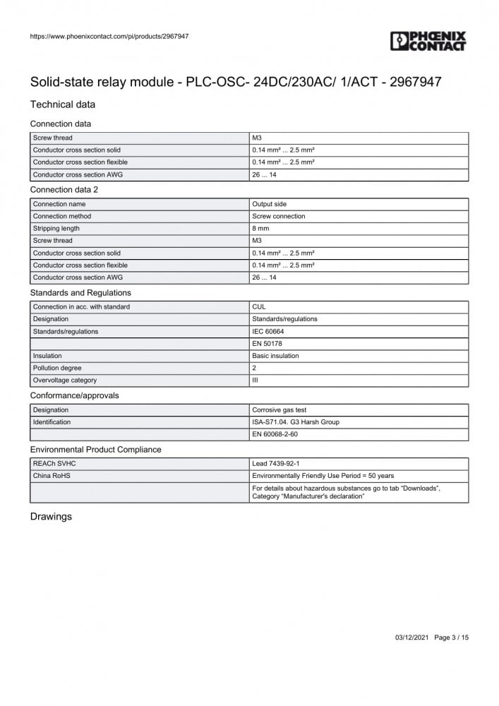 Phoenix Contact 2967947 technical document page 3