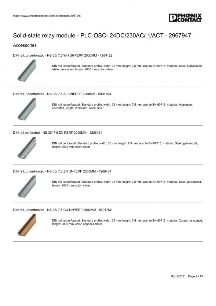 Phoenix Contact 2967947 technical document page 9