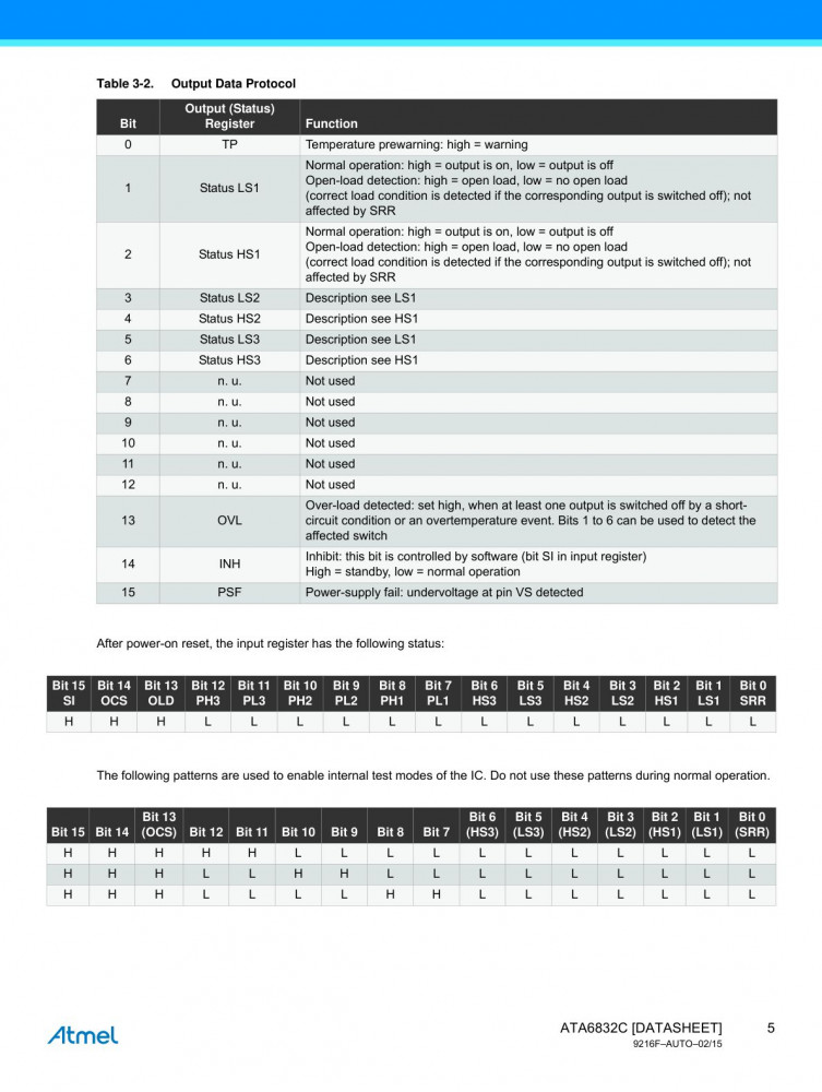Supplied datasheet page 5