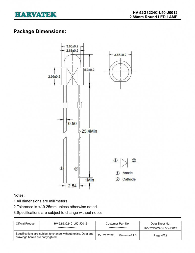 HV-52G3224C-L50-J0012 datasheet page 4