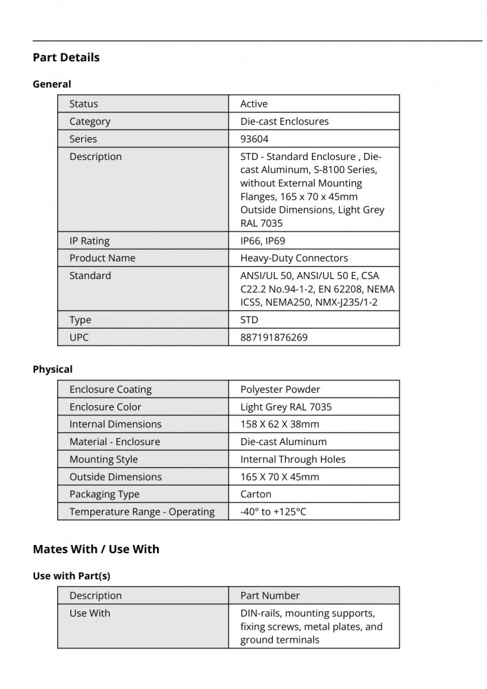 936040151 product document, page 2