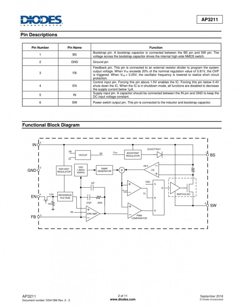 AP3211KTR-G1 datasheet page 2
