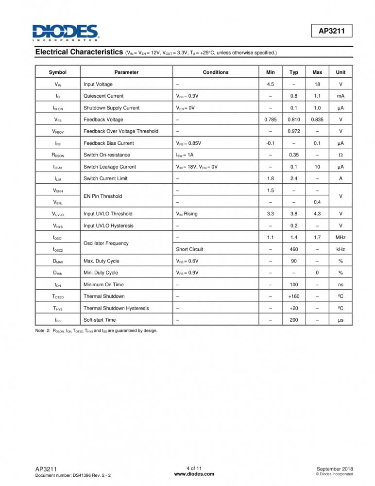 AP3211KTR-G1 datasheet page 4