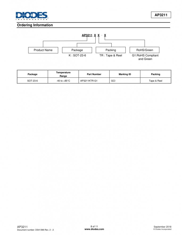 AP3211KTR-G1 datasheet page 8