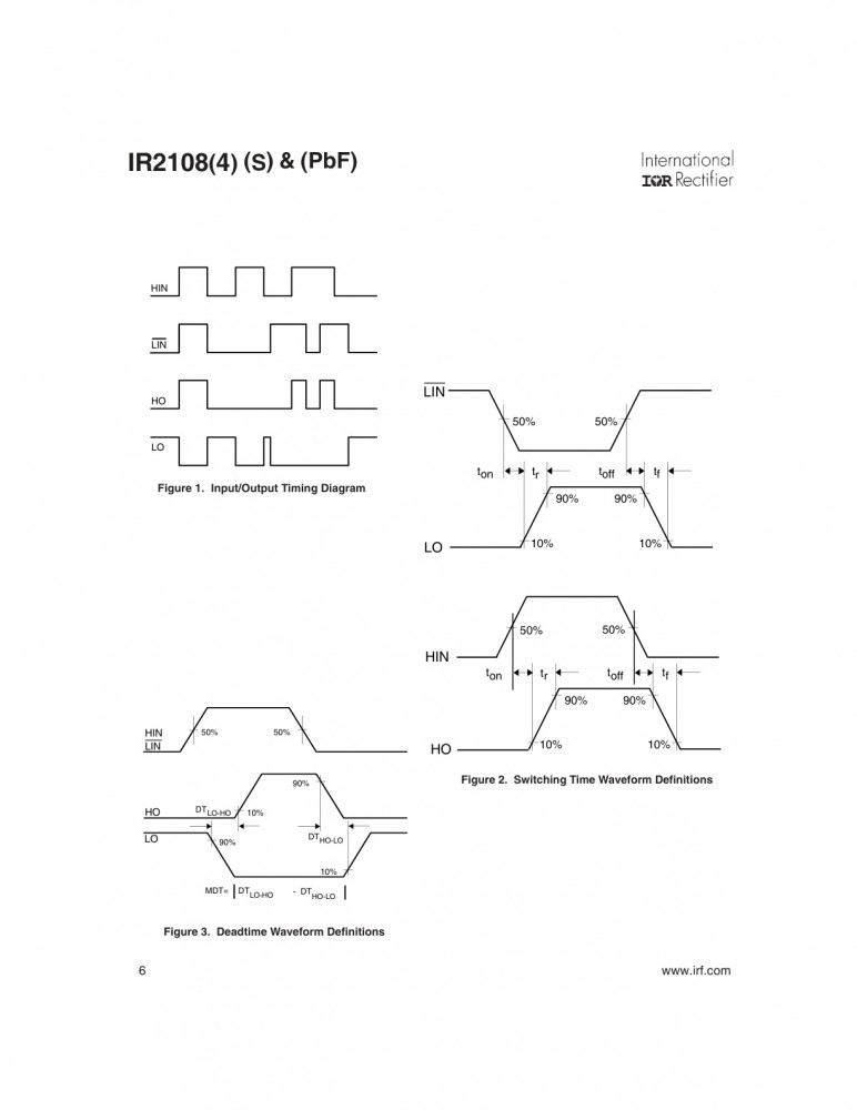 IR2108PBF datasheet page 6