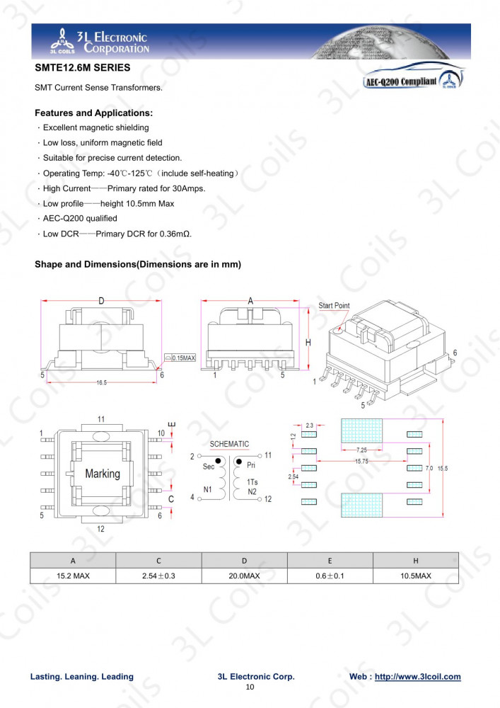 SMTEE8.3M technical document page 10