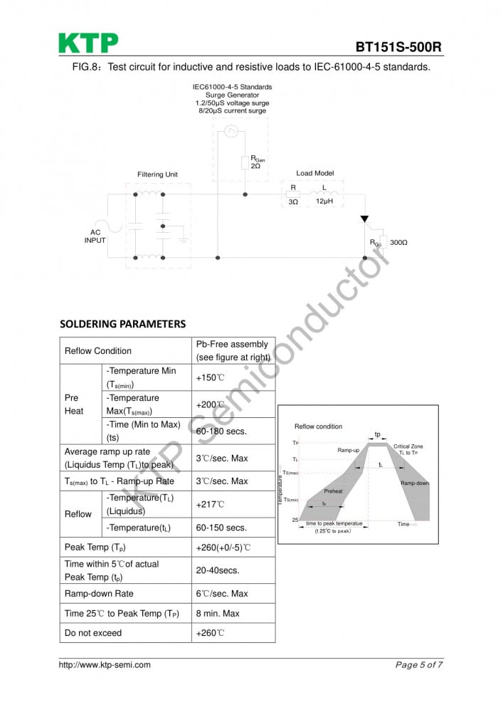 BT151S-500R datasheet page 5