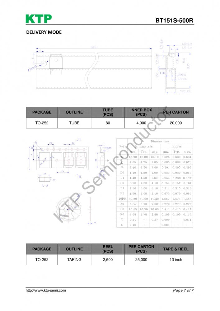 BT151S-500R datasheet page 7