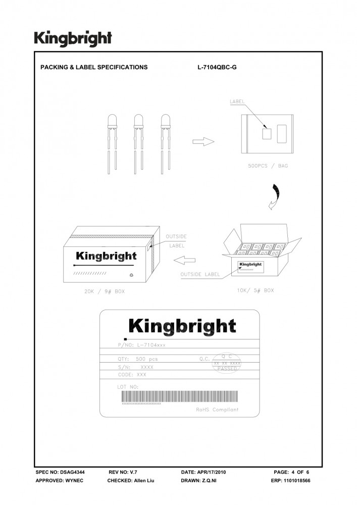 L-7104QBC-G datasheet page 4