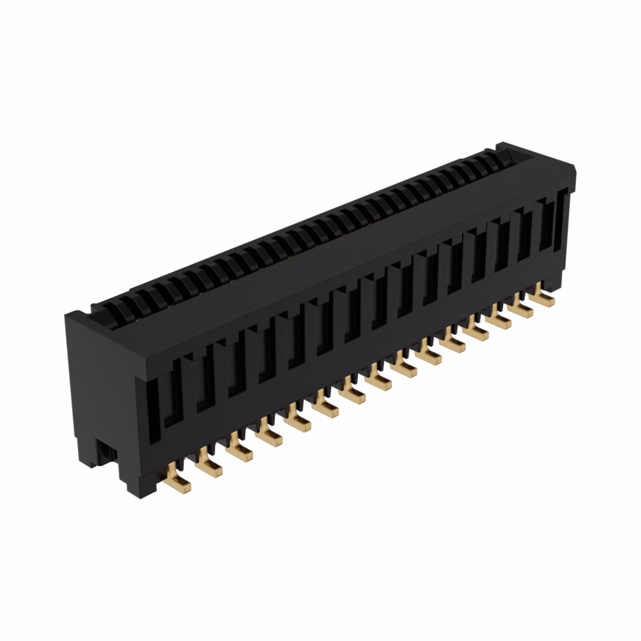 Easy-On FFC/FPC Connector, 0.50mm Pitch, Surface Mount, Vertical, Non-ZIF, Reverse Footprint, Gold Plating, Black, 29 Circuits for sale