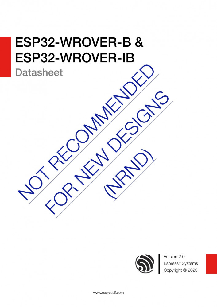 ESP32-WROVER-B datasheet page 1