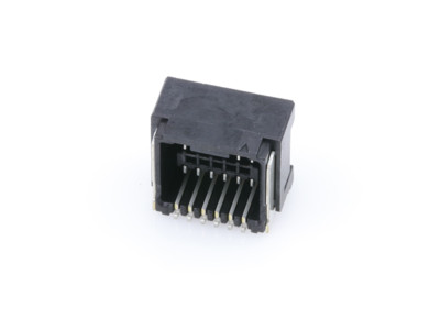 1.25mm Pitch, Micro-Lock Plus PCB Header, Dual Row, Right-Angle, Surface Mount, 0.38µm Gold Plating, Positive Lock, 12 Circuits, Black for sale