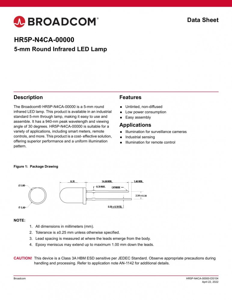 HR5P-N4CA-00000 datasheet page 1